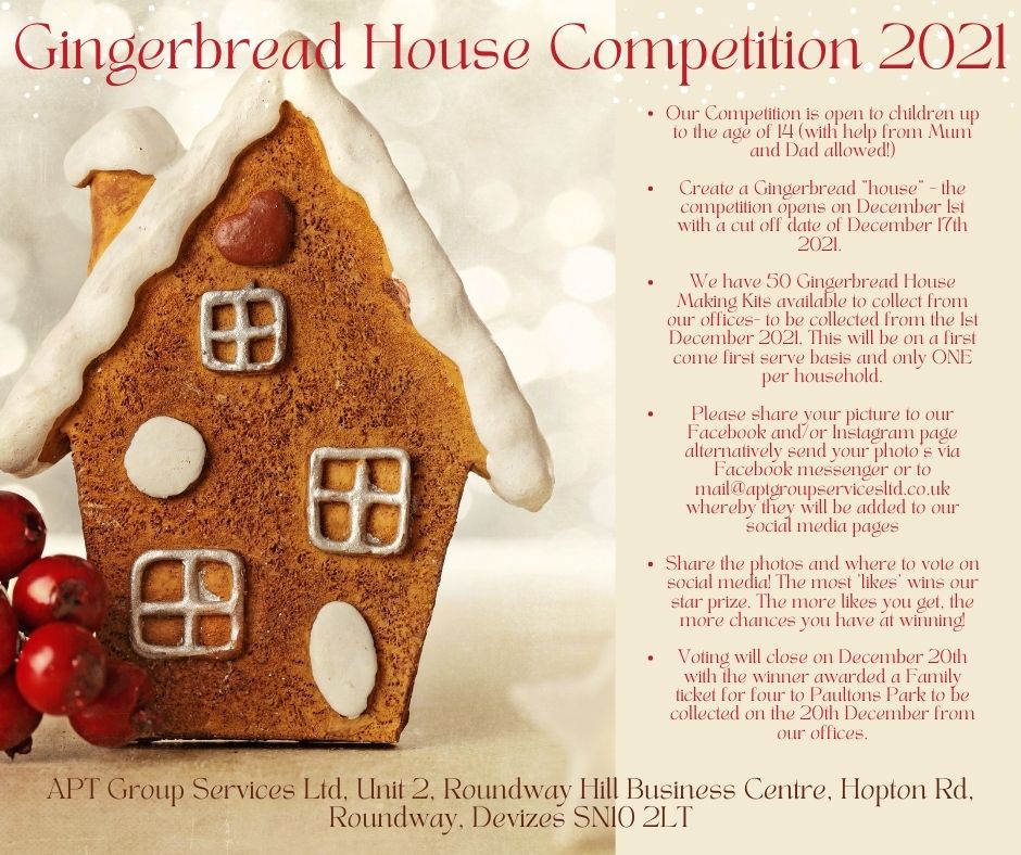 Gingerbread House competition 2021 - APT Group Services